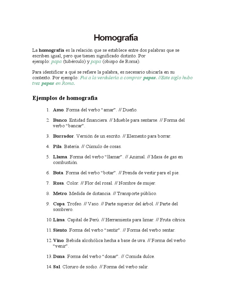 Homografía | PDF | Bebidas | Ropa