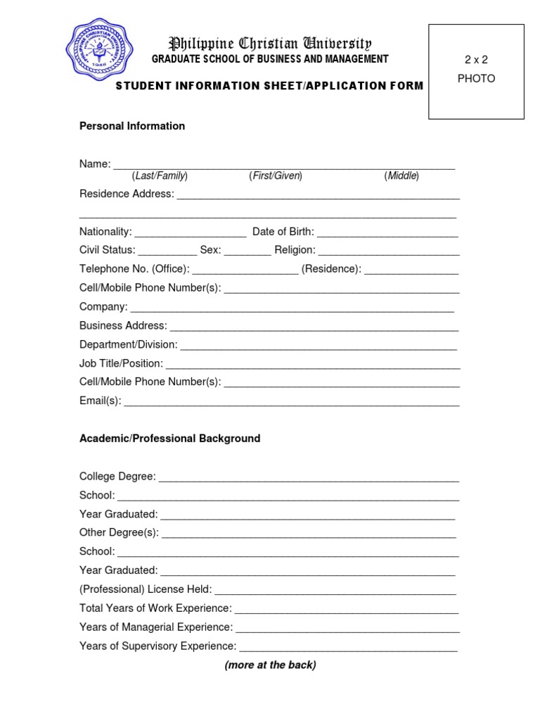 Philippine Christian University: Graduate School of Business and ...