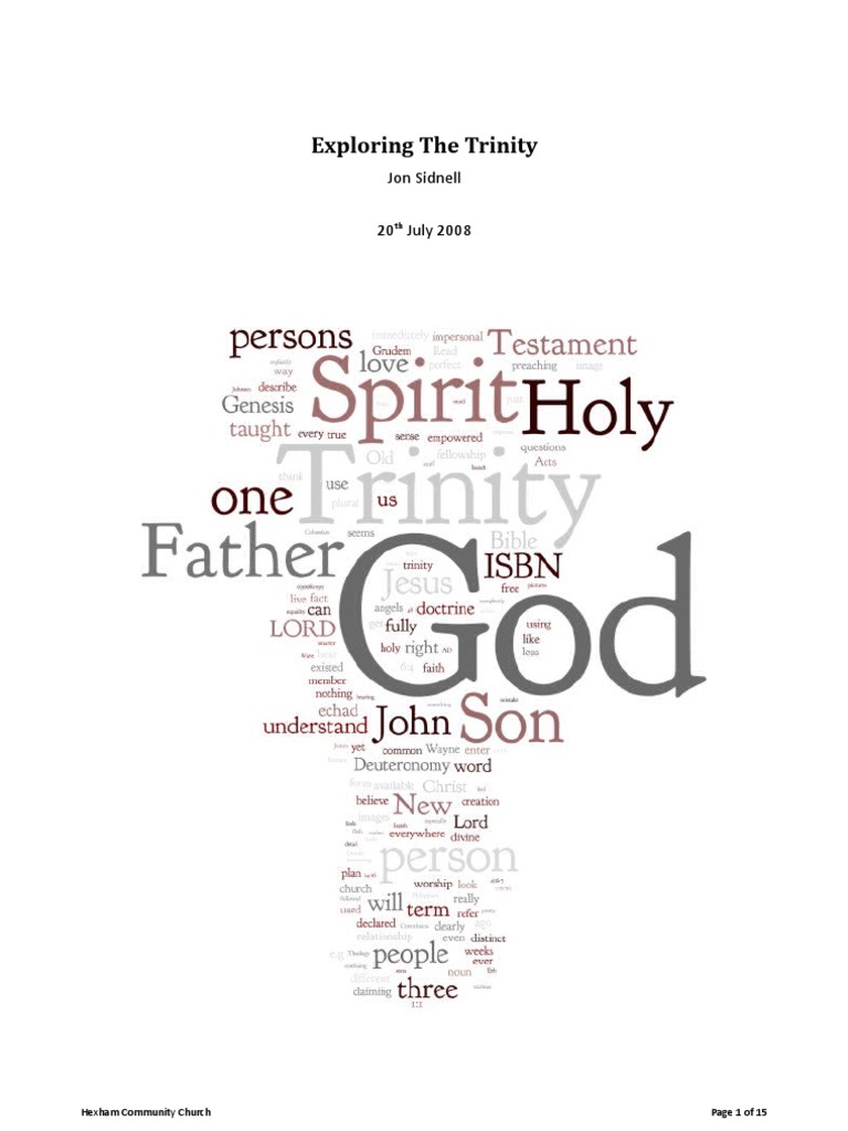 Exploring The Trinity | PDF | Trinity | God The Father