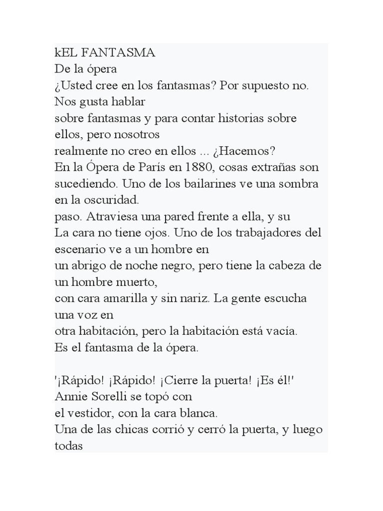 El Fantasma | PDF