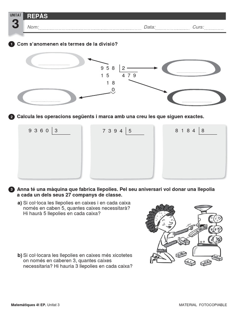 Mate - 4 - Tema 3 - Repaso | PDF