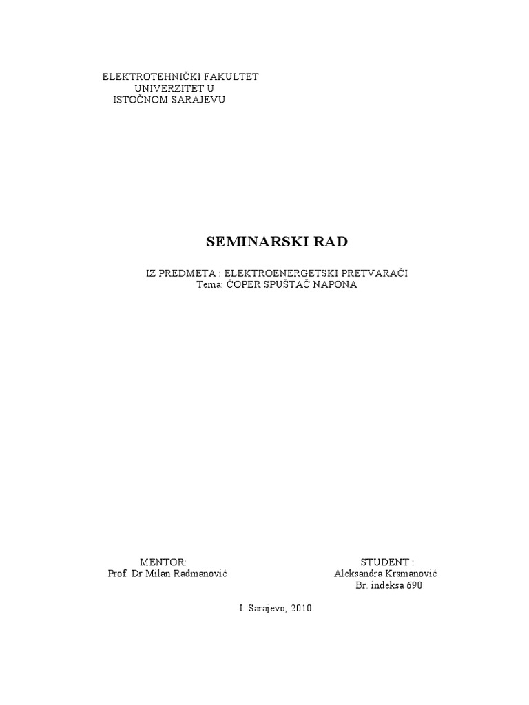 Seminarski Rad | PDF