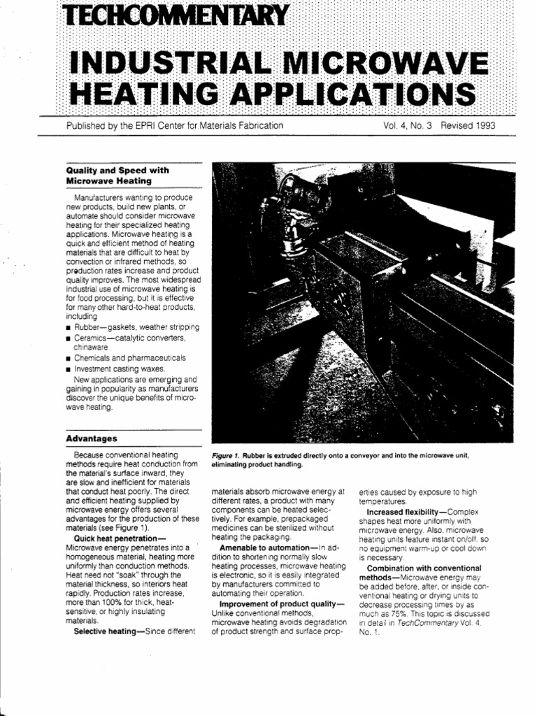 Industrial Microwave Heating Applications PDF | PDF | Microwave | Ceramics