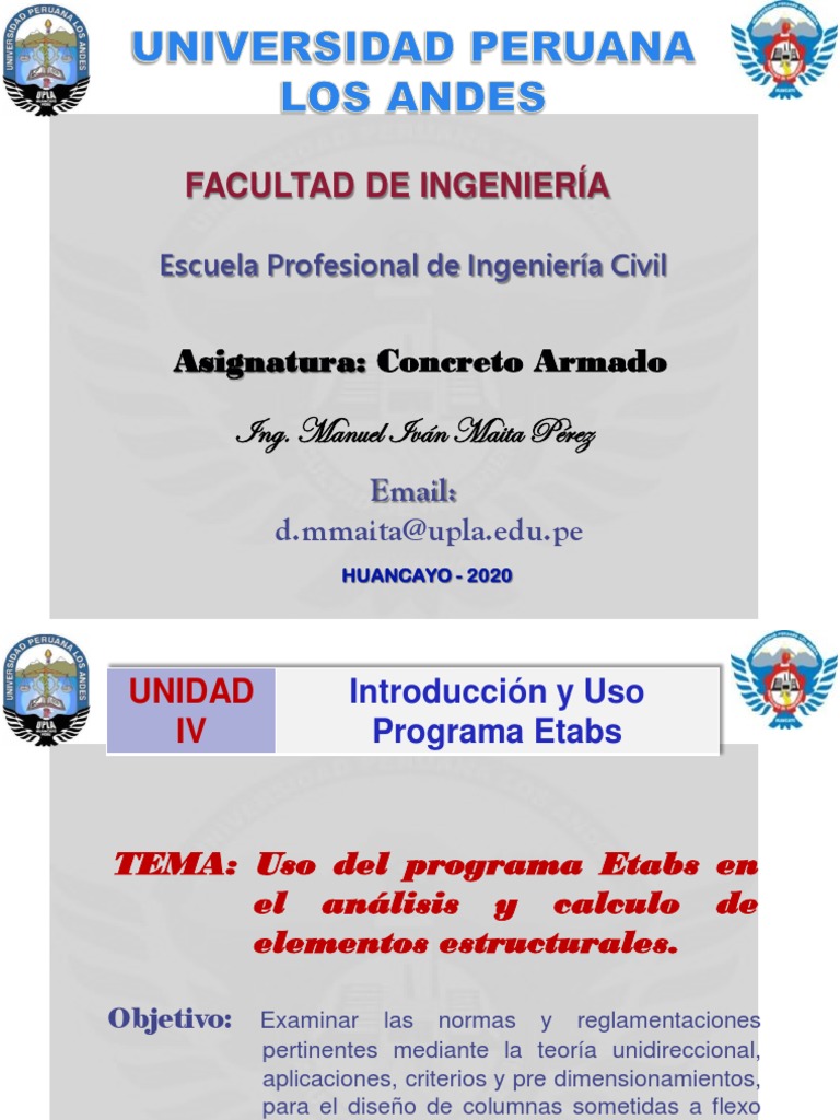 Uso Del Programa Etabs | PDF
