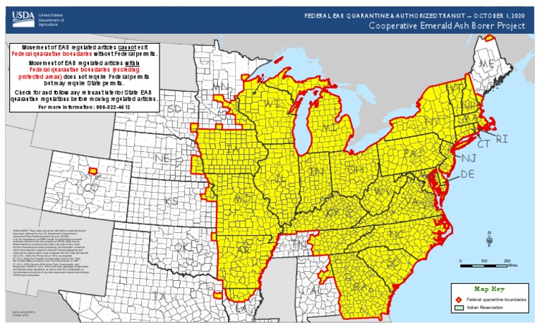 Eab Quarantine Map | PDF
