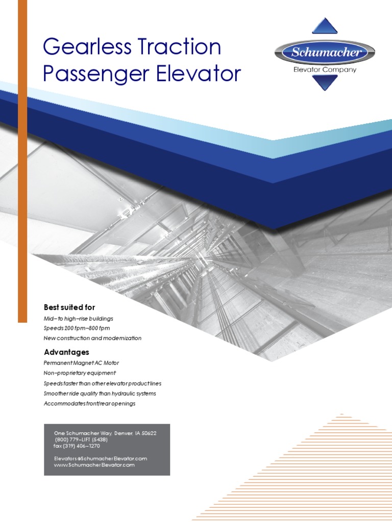 2019 Gearless Traction Passenger Elevator | PDF | Elevator ...