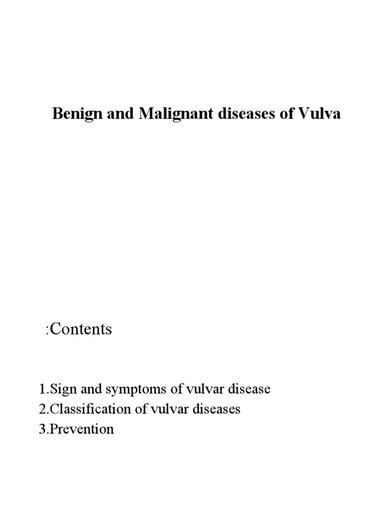Benign and Malignant Diseases of Vulva | PDF | Candidiasis | Immunology