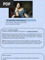 My Last Duchess Annotated | PDF