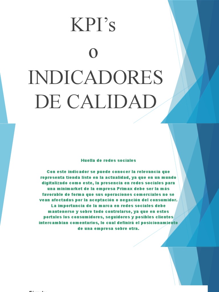 Kpi o Indicadores de Calidad | PDF