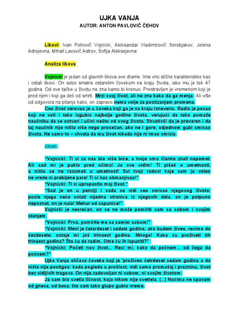 Ujka Vanja | PDF
