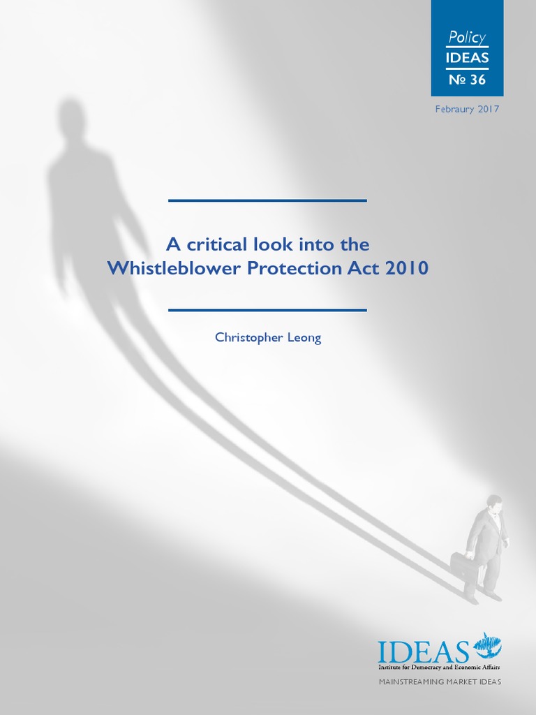 Whistleblower (Protection) | PDF | Whistleblower | Discovery (Law)