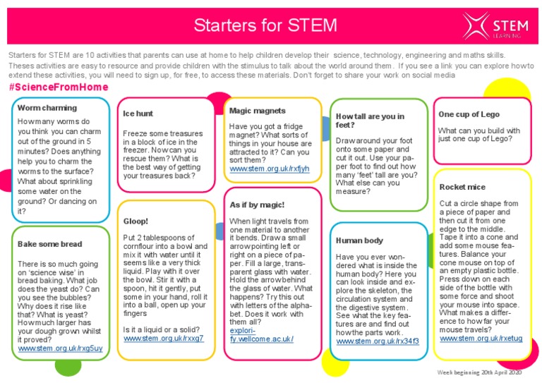 Starters For STEM | PDF | Science, Technology, Engineering, And ...