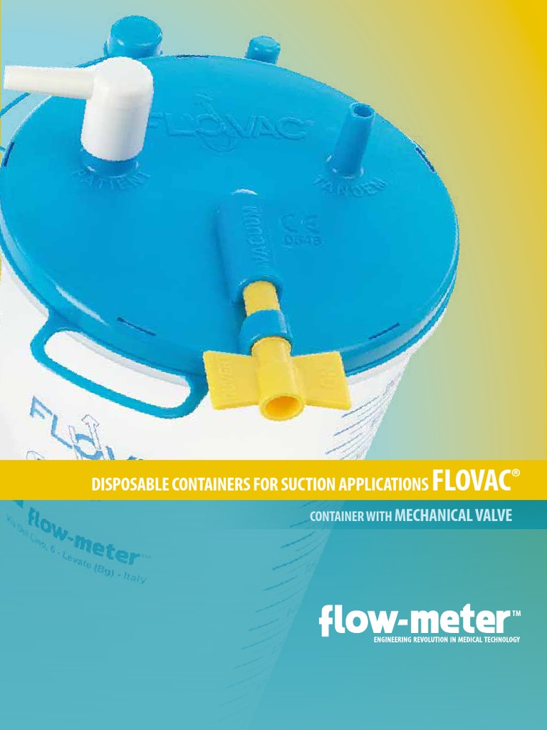 Flovac: Disposable Containers For Suction Applications | PDF | Valve ...