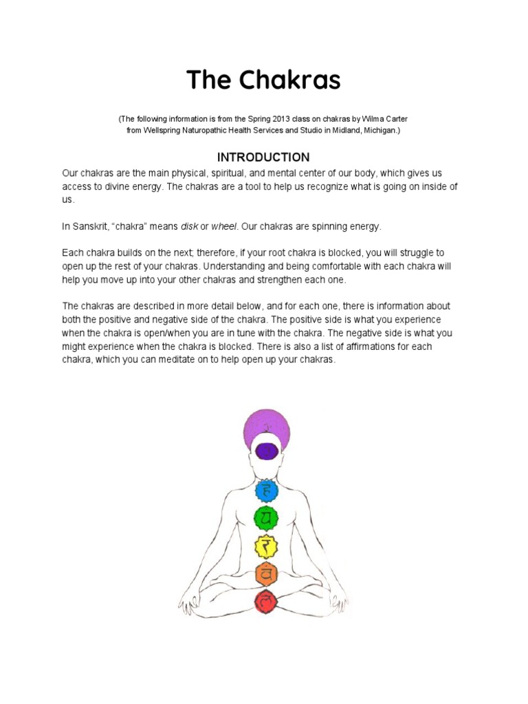 Chakras Quick Guide | PDF | Chakra | Spirituality