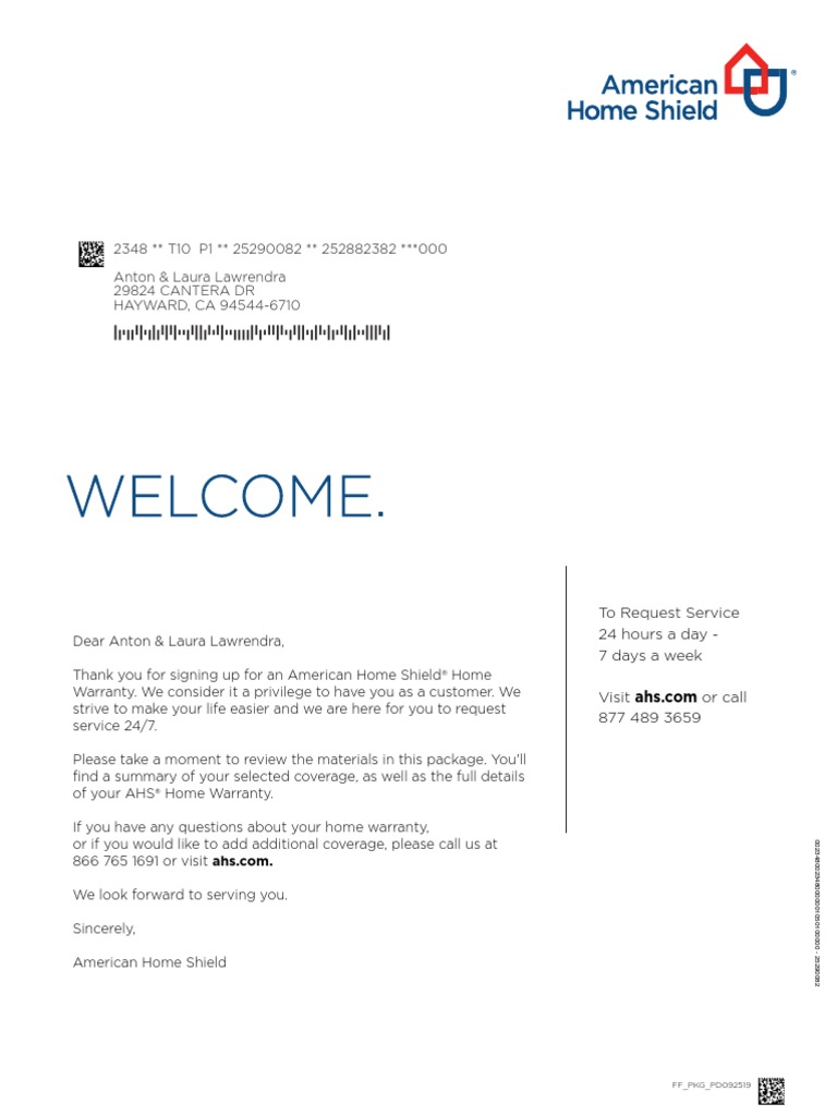 American Home Shield Coverage PDF | PDF | Arbitration | Air Conditioning