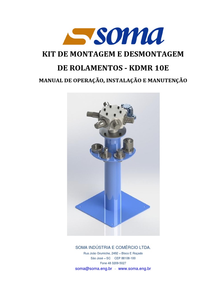 Kit Desmontagem e Montagem de Rolamentos - KDMR-02 | PDF | Porca (ferragem) | Parafuso