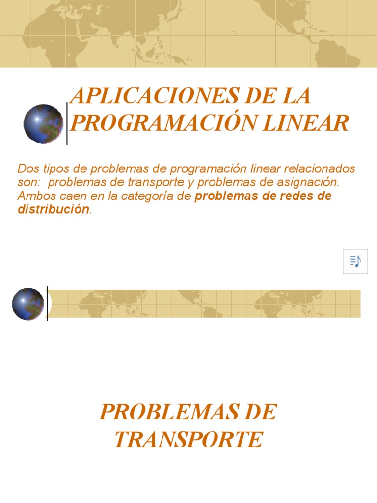 Clase 5 - Aplicaciones de La PL | PDF | Programación lineal | Transporte