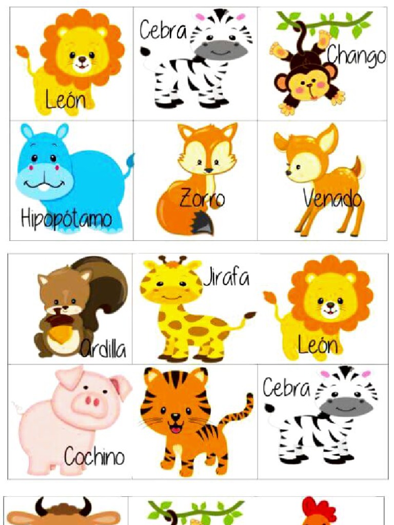 Loteria de Animales | PDF