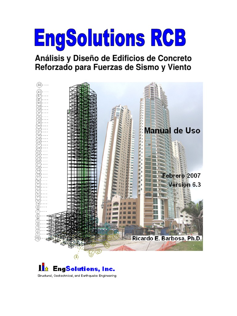 Manual RCB PDF | Descargar gratis PDF | Fundación (Ingeniería) | Programa de computadora
