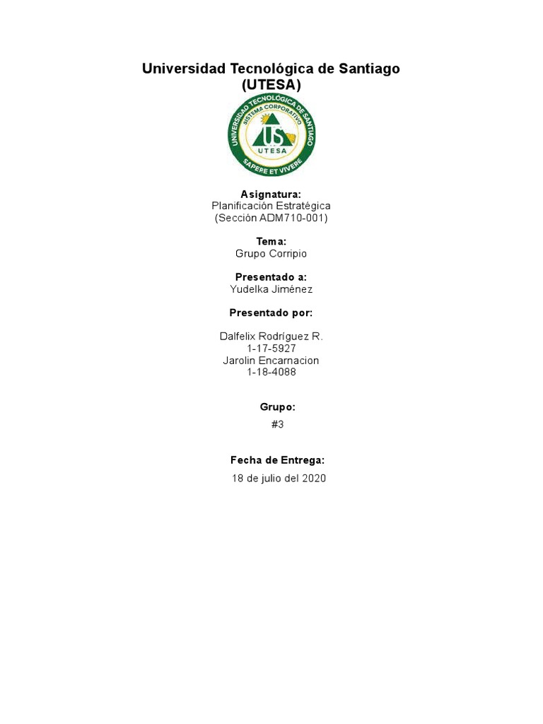 Grupo Corripio | PDF | República Dominicana | Información