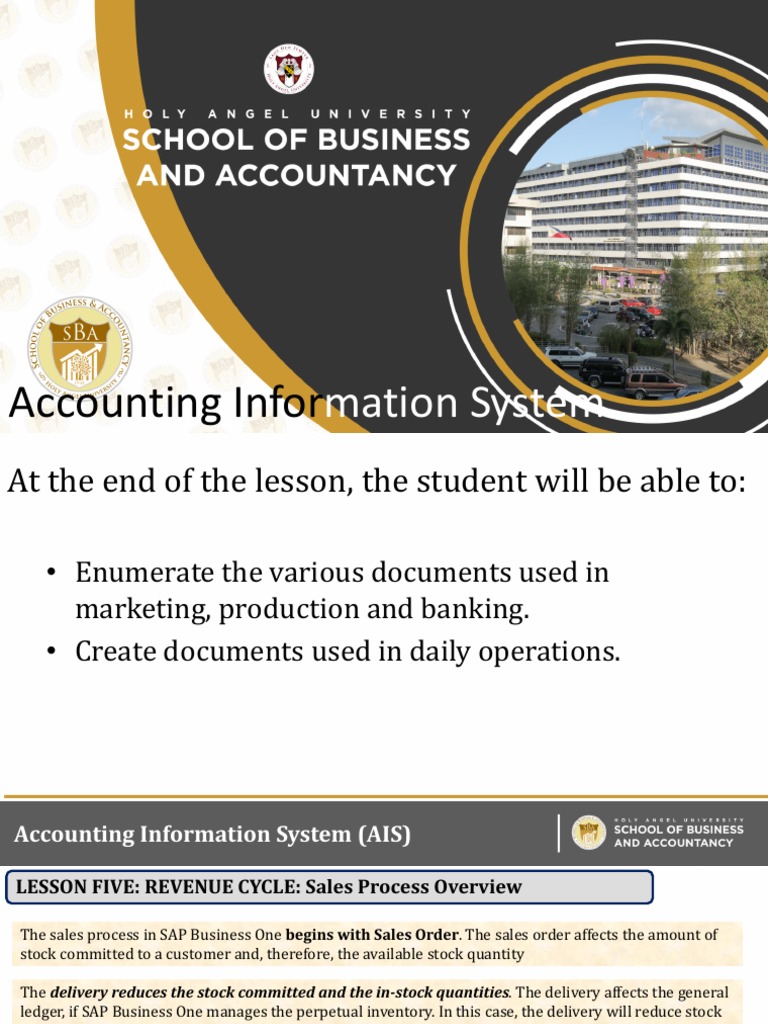 Lesson 5 Revenue Cycle PDF | PDF | Invoice | Payments
