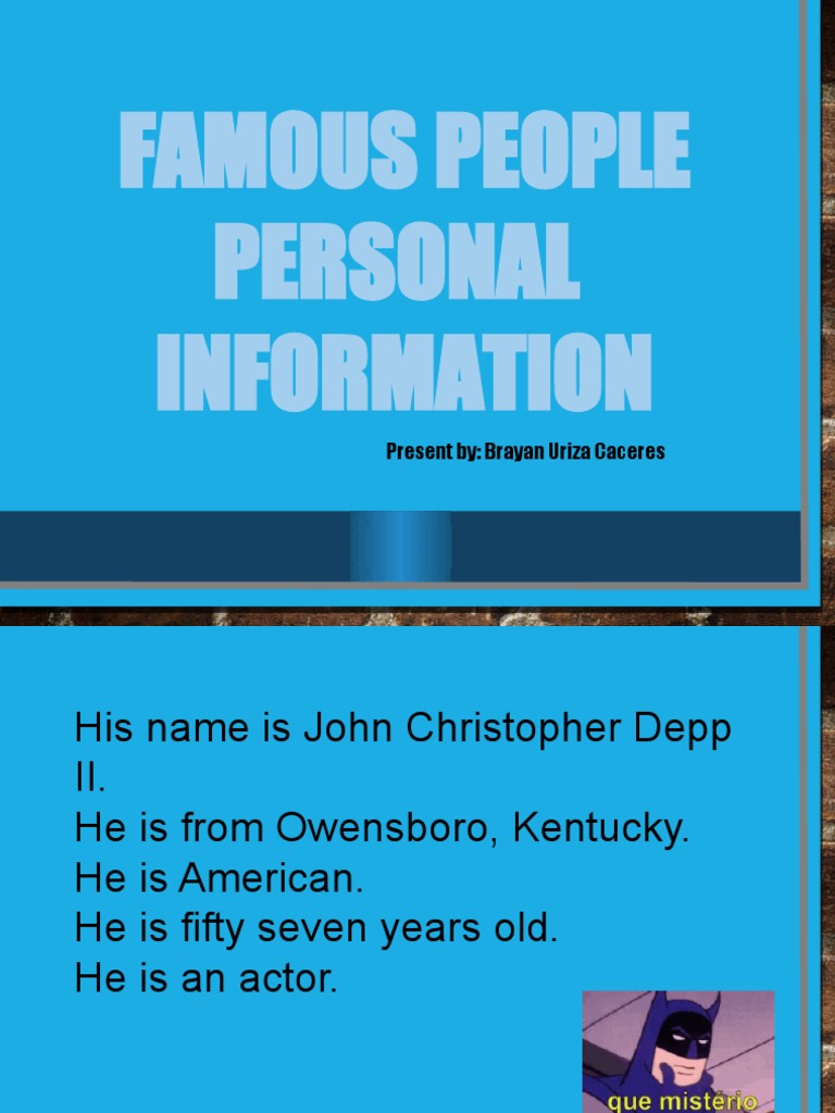 Biography of Famous American Actor John Depp Including Key Personal ...