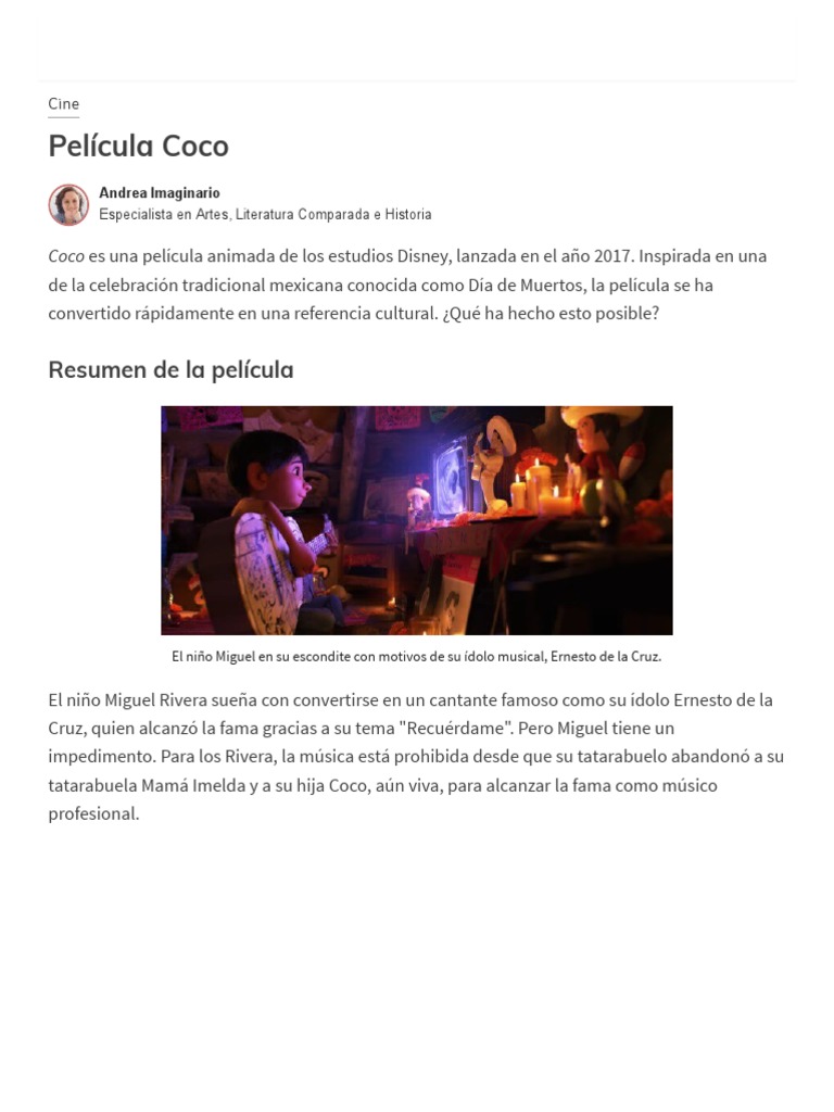 Coco - Resumen, Análisis y Significado de La Película - Cultura Genial ...