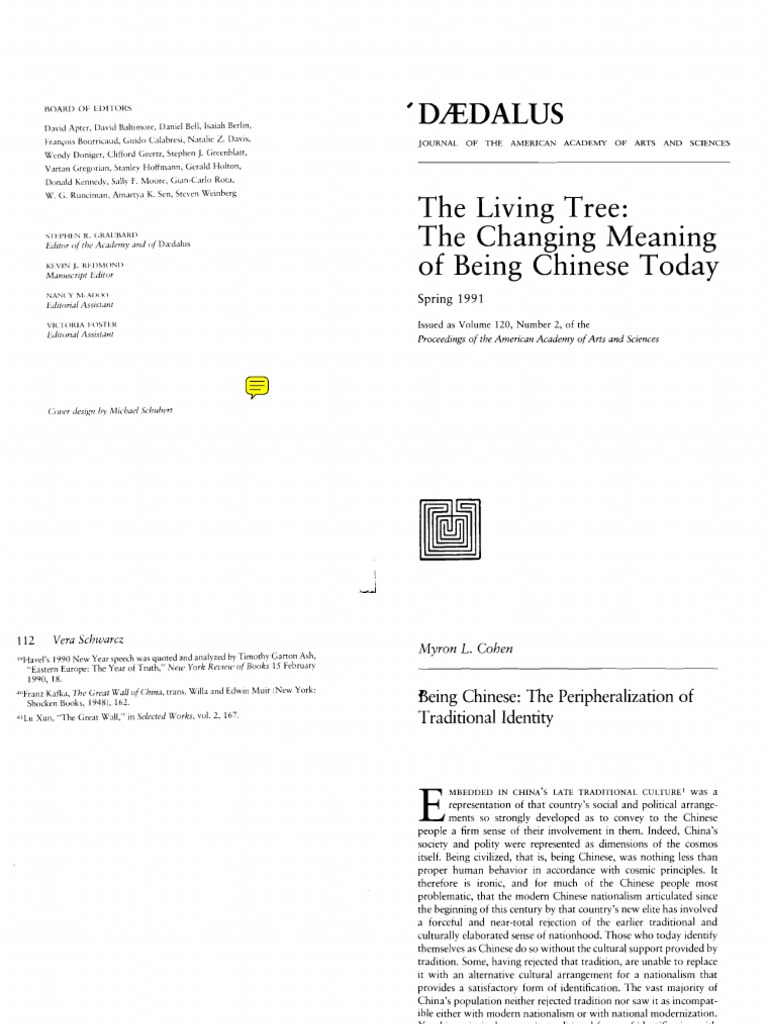2A. Being Chinese - The Peripheralization Traditional Identity | PDF ...