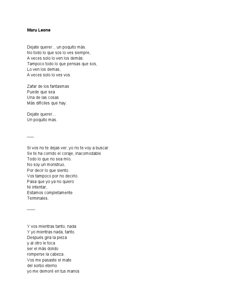 Maru Leone | PDF