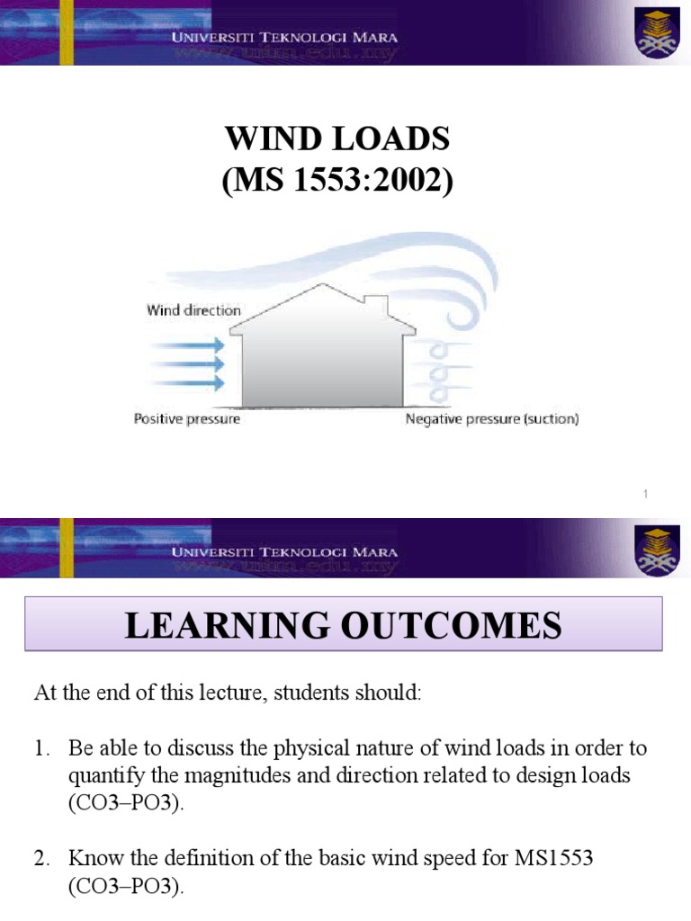 Week 7 & 8 Wind Loads | PDF | Wound | Drag (Physics)
