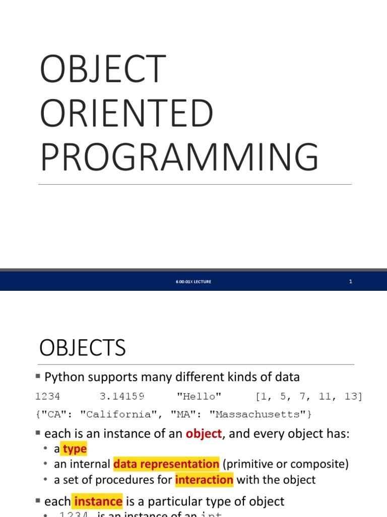 Lec9 Classes Inheritance | PDF | Class (Computer Programming) | Method (Computer Programming)