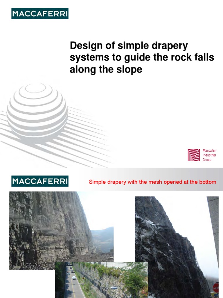 Simple Drapery Systems for Rockfall Management | PDF | Strength Of ...