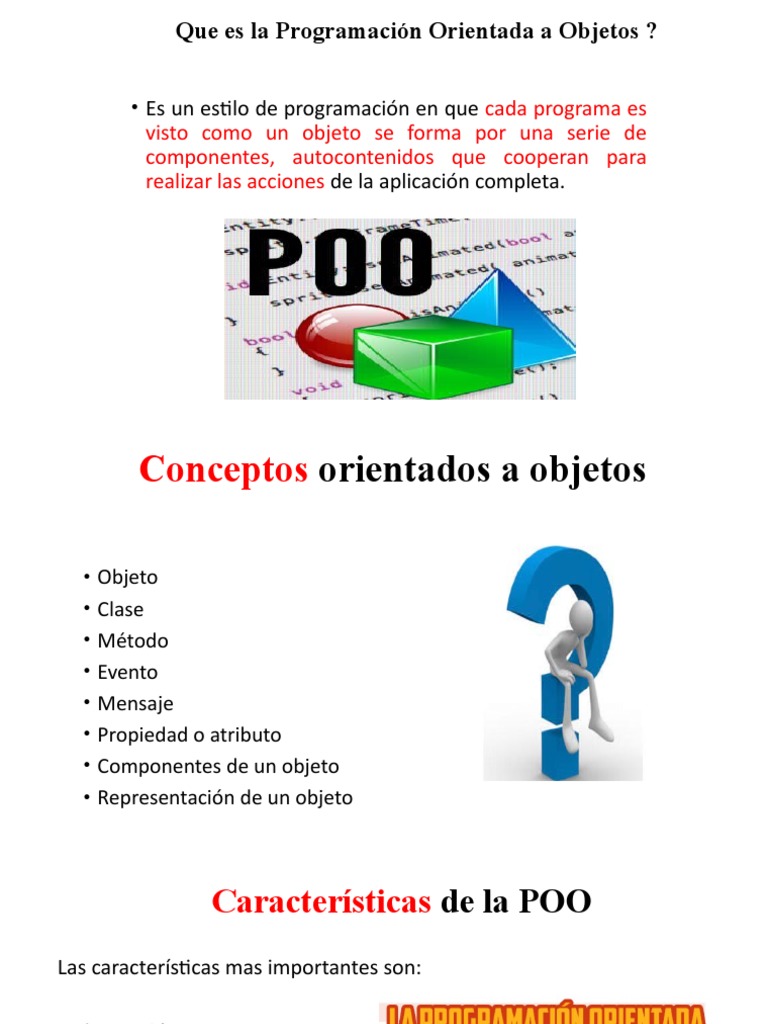 Que Es La Programación Orientada A Objetos | PDF | Objeto (informática ...