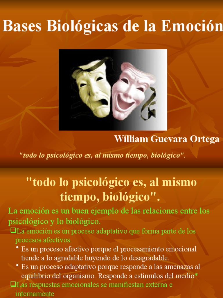 Psicobiologia De La Emocion Pdf Sistema Límbico Las Emociones