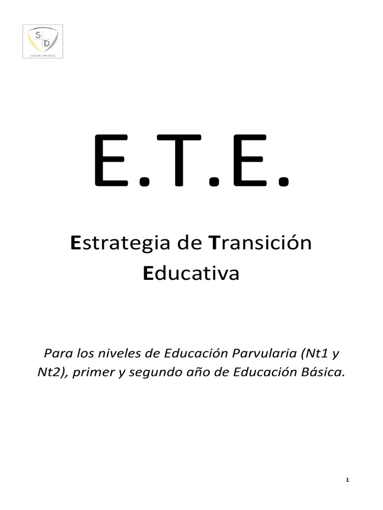 Estrategia de Transición Educativa: Un puente entre la Educación ...