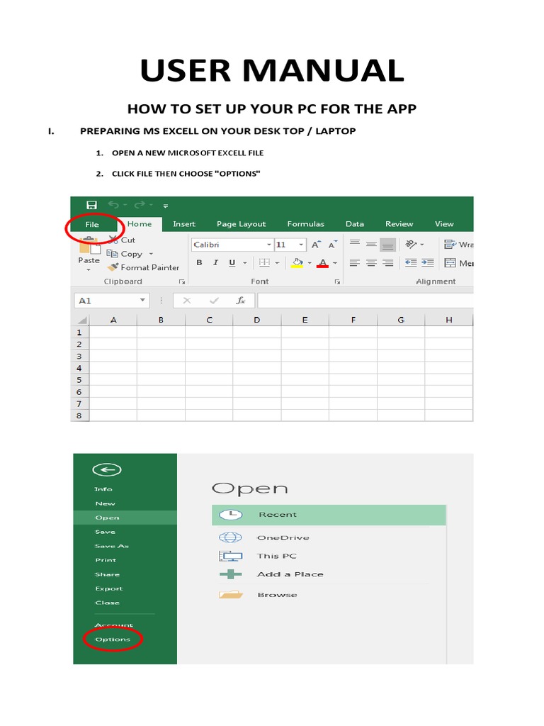 User Manual: How To Set Up Your PC For The App | PDF | Computer File ...