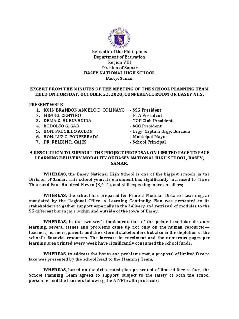 Resolution | PDF | Learning | Government