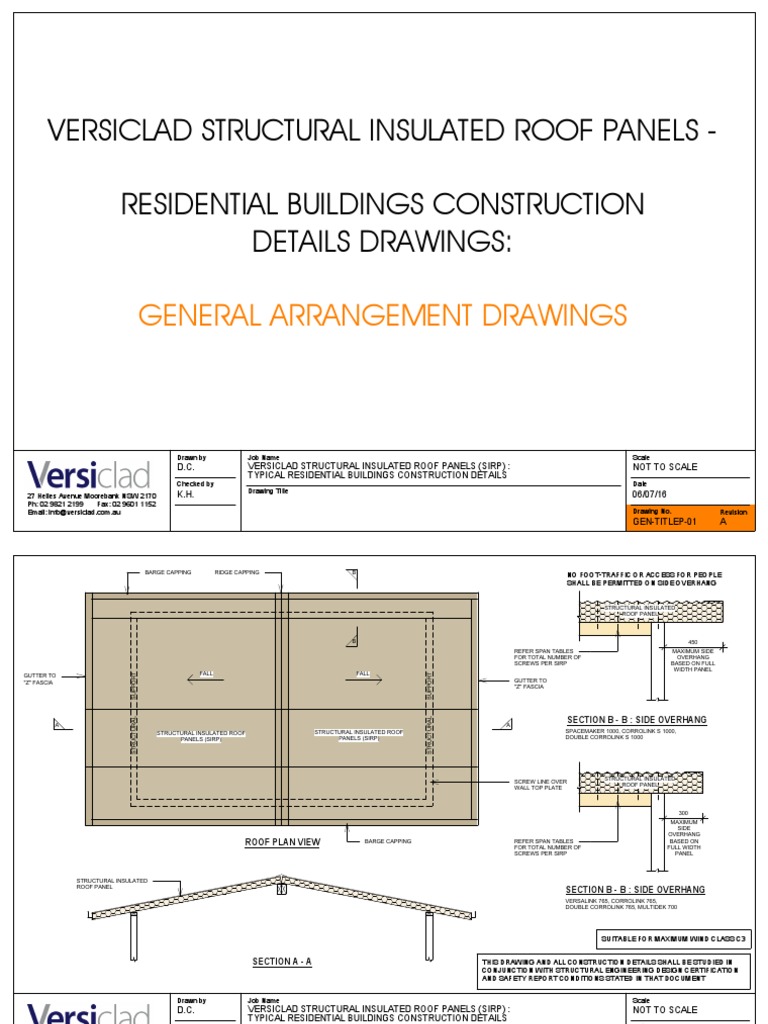 Versiclad Roofing Booklet - With Cert 19-09-19 | PDF | Sheet Metal | Screw