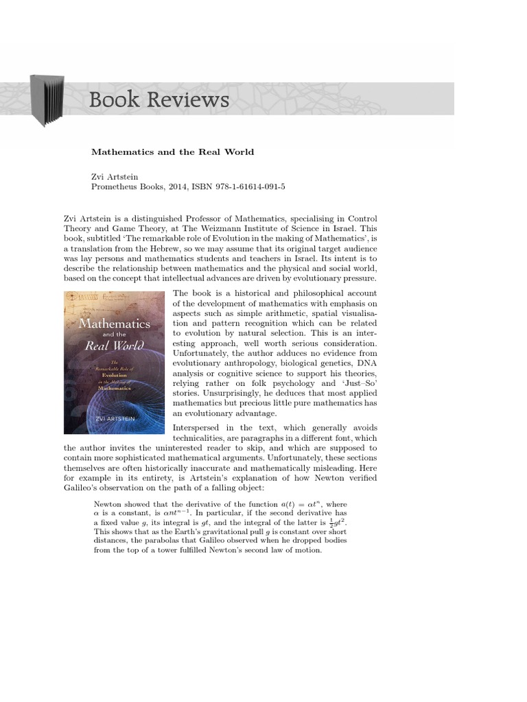 Mathematics and The Real World | PDF | Numbers | Number Theory