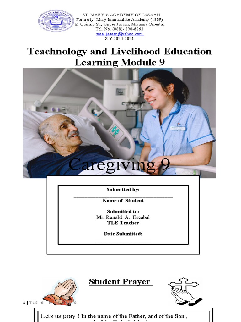 Caregiving 9: Teachnology and Livelihood Education Learning Module 9 ...