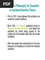 Domino Model of Accident Causation | PDF | Causality