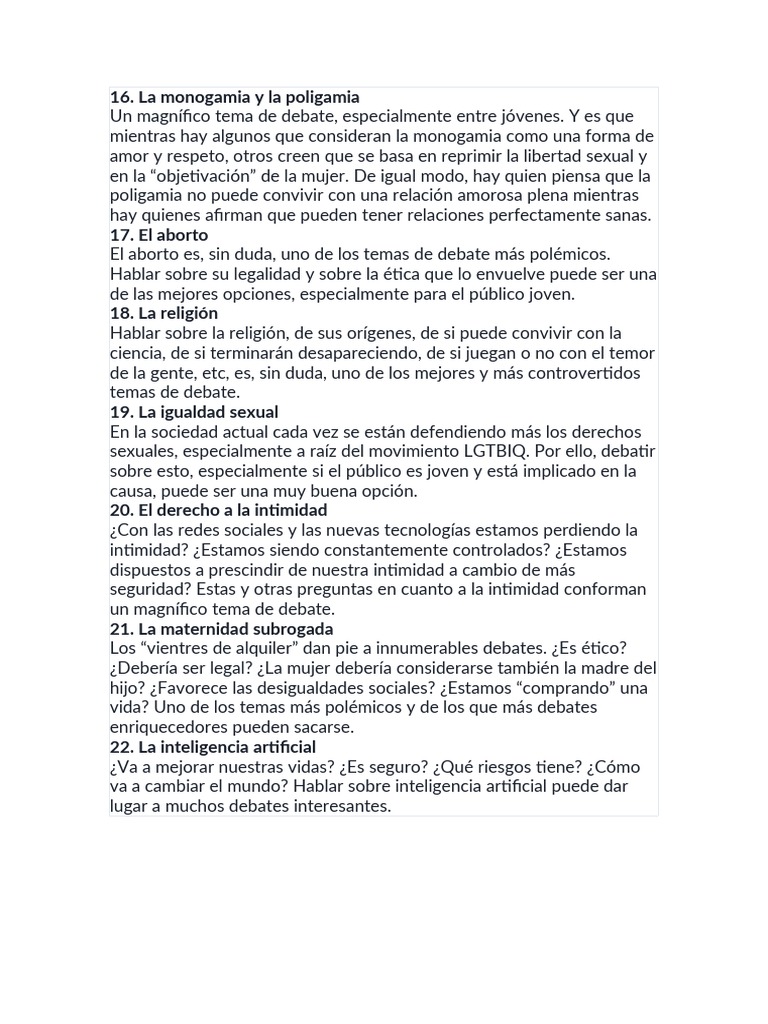 Temas A Exponer | PDF