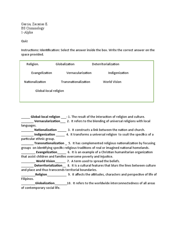 Quiz Module 10 | PDF