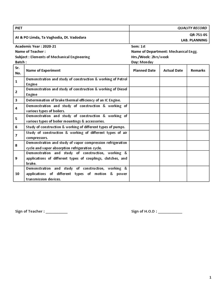 EME Lab Planning - Ref | PDF