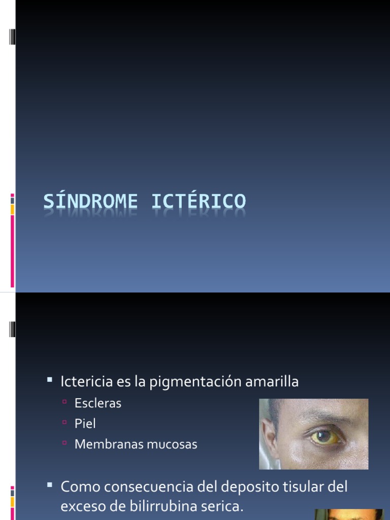 Síndrome Ictérico | PDF | Sistema digestivo | Órgano (anatomía)