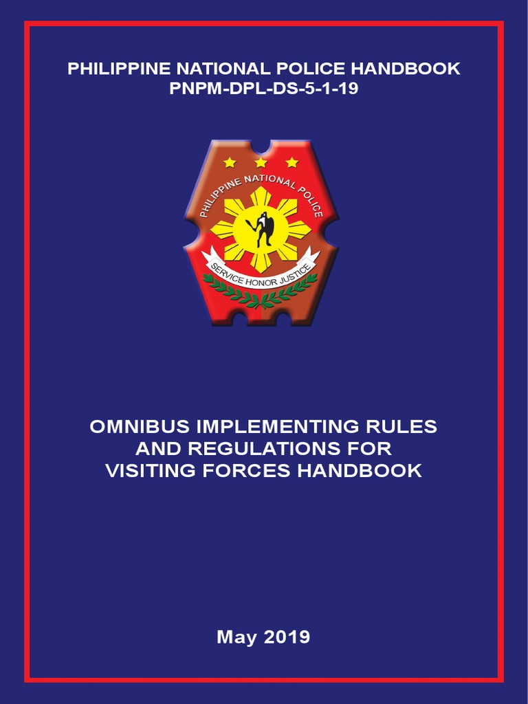 Philippine National Police Handbook PNPM-DPL-DS-5-1-19 | PDF | Arrest ...