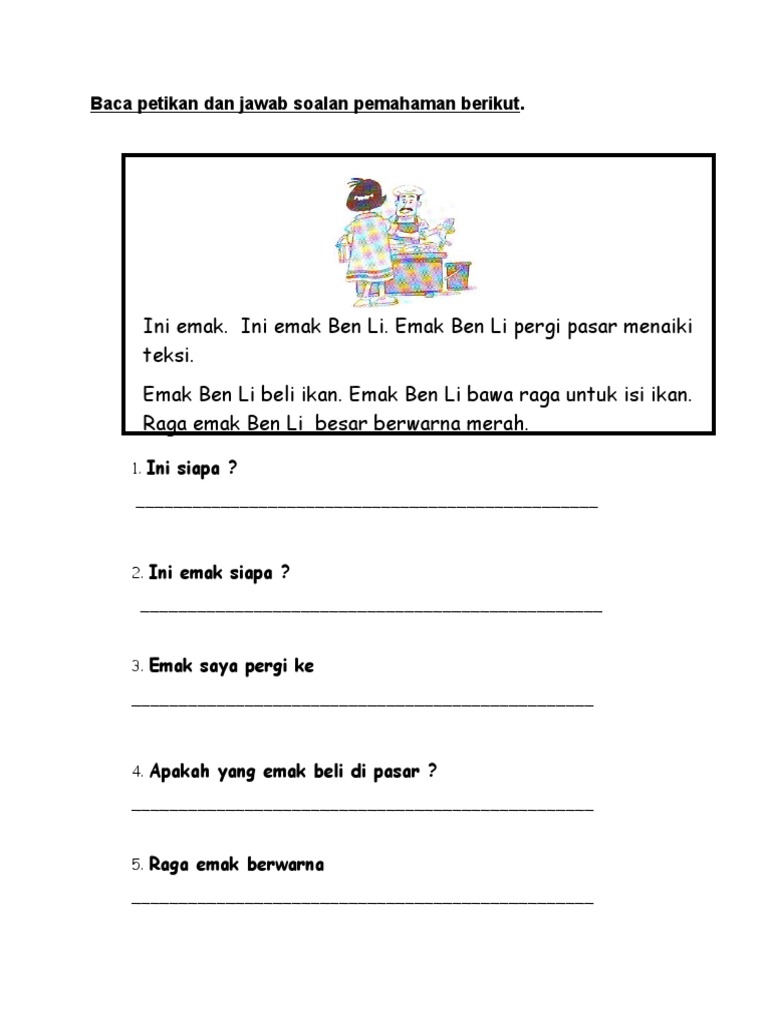 Baca Petikan Dan Jawab Soalan Pemahaman Berikut | PDF