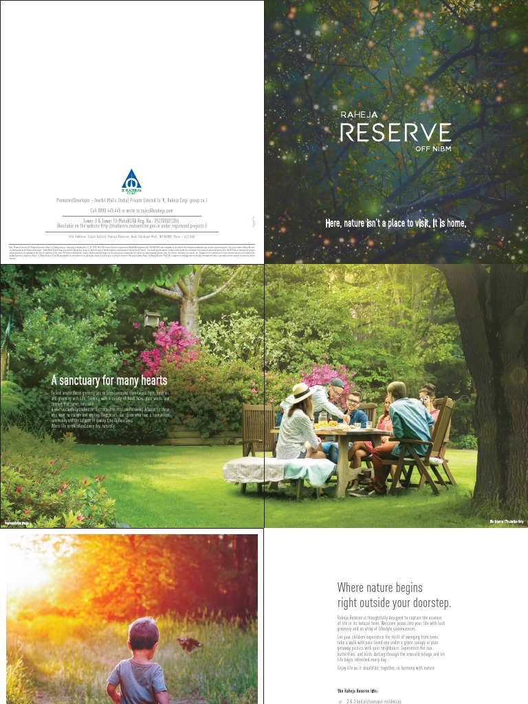Raheja Reserve Brochure | PDF | Hotel And Accommodation | Nature
