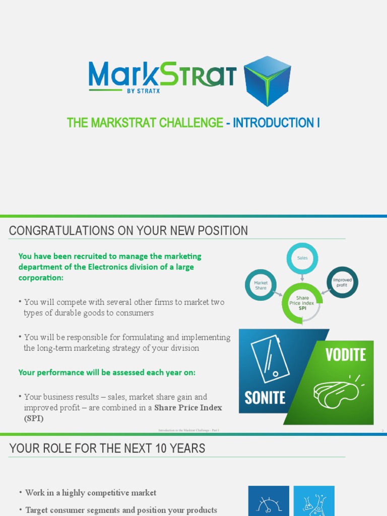 Introduction to the Dynamic World of Markstrat: Learning the Ropes of ...