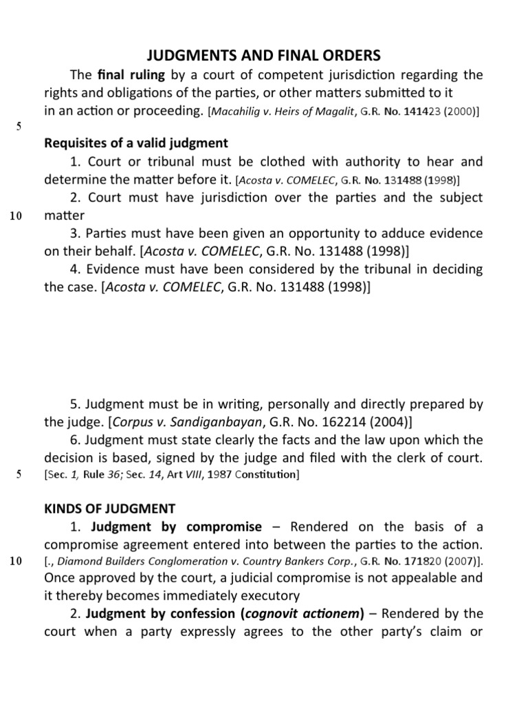 Courts' Final Rulings and Decisions | PDF | Summary Judgment | Pleading